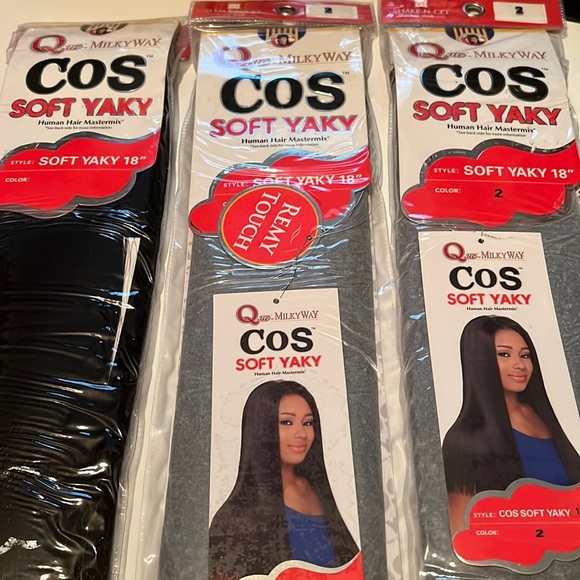 Hair | Milky Way Cos Soft Yaky 10 Human Hair Master Mix Weaves | Poshmark